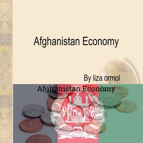 Afghanistan economy | PPTX