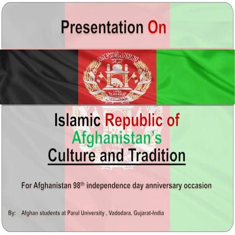 PPT presentation of afghanistan | PPTX