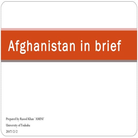 PPT presentation of afghanistan | PPTX