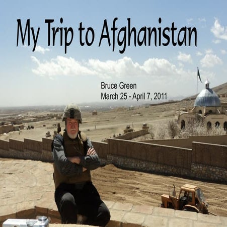 Bruce Green's Afghan trip | PDF | Events