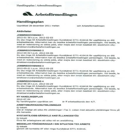 Af handlingsplan | PDF