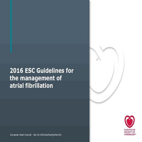 Atrial Fibrillation Guidelines 2016 | PPT