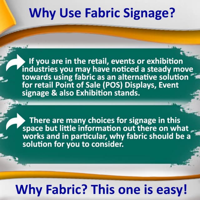 Why Use Fabric Signage? | PDF | Apparel Industry | Industries