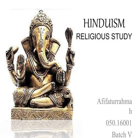 Hinduism - Religious Study | PPTX