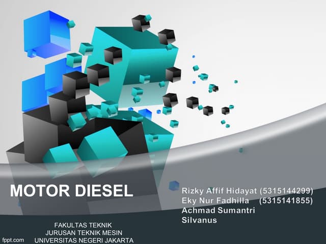 Mesin diesel | PPTX