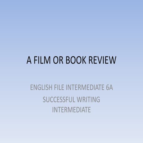 A film review | PPT