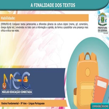 A finalidade dos textos (Descritor 12).ppt