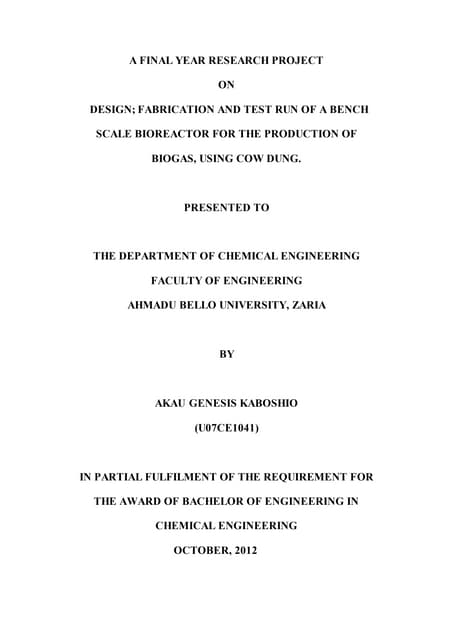 Master's Project Cover page | PDF