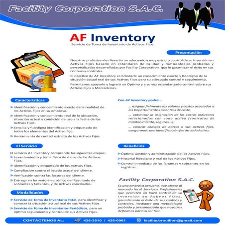 AF Inventory (Brochure) | PDF