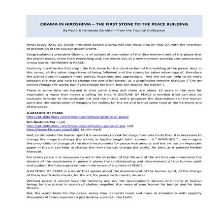 Peace Pole project | PPTX