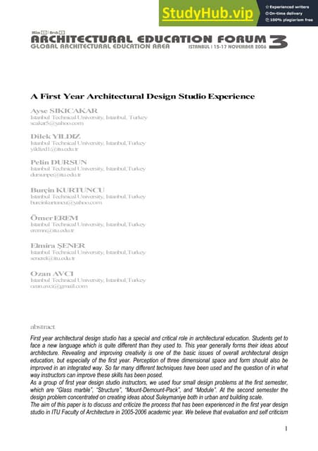 Art And Design Appreciation In Architecture | PDF