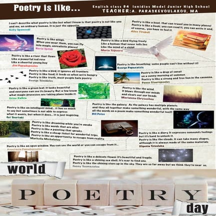 POETRY IS ..... POSTER CLASS B4 | PDF | Poetry | Books and Literature