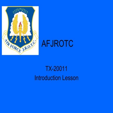 AFJROTC Intro Lesson | PPT