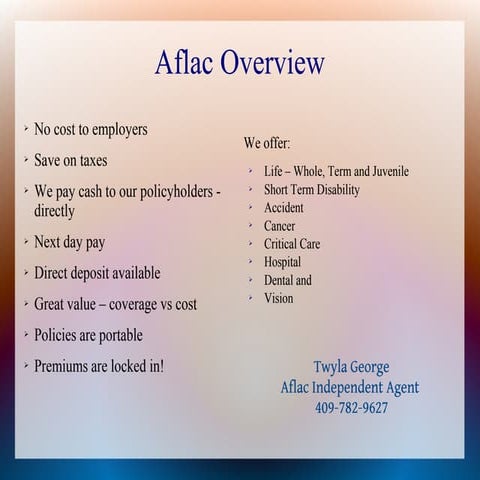 Aflac overview | PPT