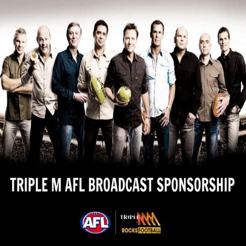 Triple M AFL Broadcast Sponsorships Get Results | PPT | Music | Entertainment