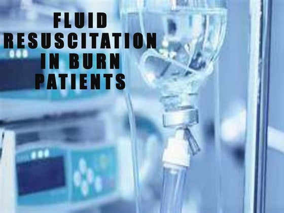 Fluid calculation for burn | PPT | First Aid | Injuries