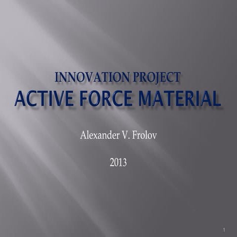 Active force material | PPT