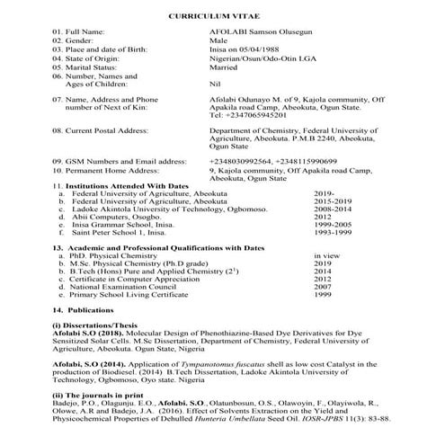 AFOLABI SAMSON OLUSEGUN | PDF