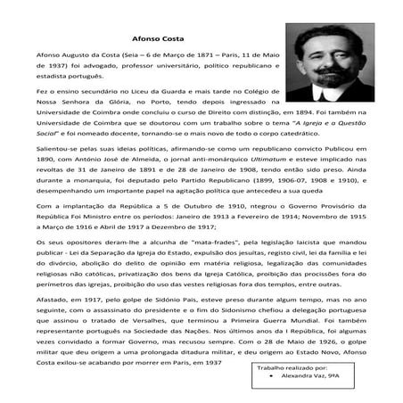 Afonso Costa | DOC