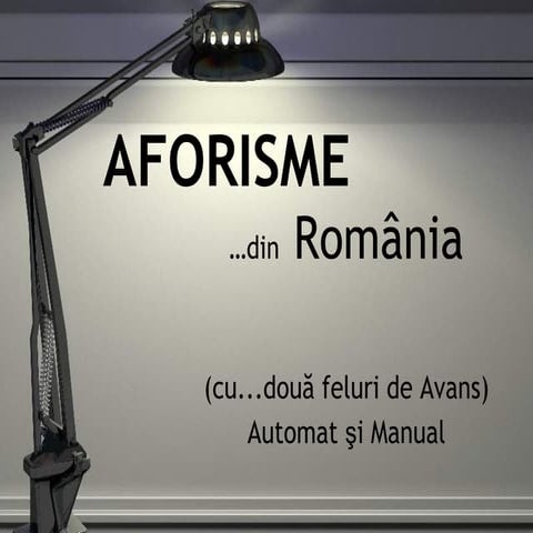Aforisme romanesti | PPT