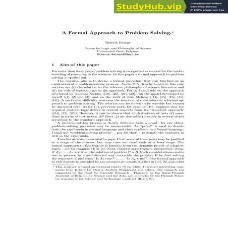 A Formal Approach To Problem Solving | PDF | Programming Languages | Computing