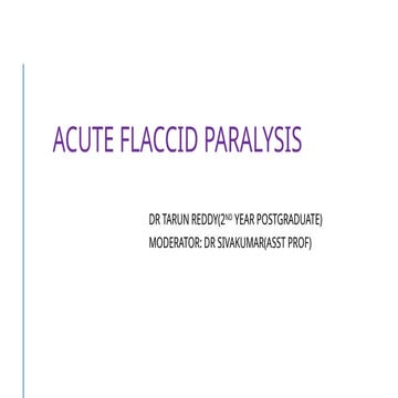 acute flaccid paralysis ppt by undergraduate .pptx