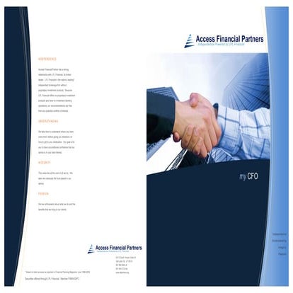 AFP CFO Service And Bio Brochure 2010 | PDF