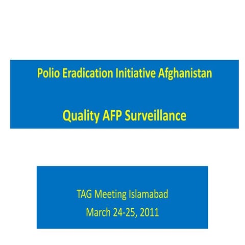 Afp surveillance Quality | PPTX