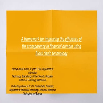 A framework for improving the efficiency of the transparency in ...