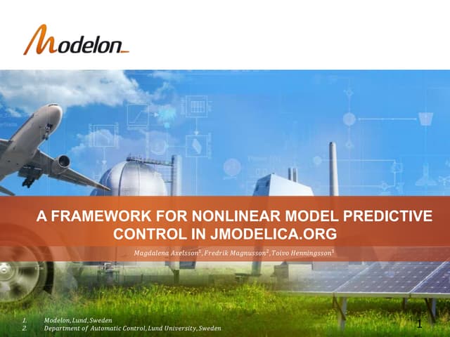 A framework for nonlinear model predictive control | PPT A framework for nonlinear model predictive control | PPT