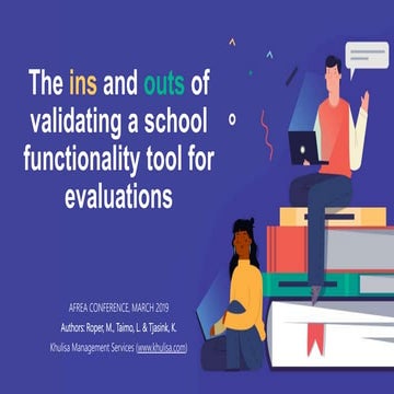 The ins and outs of validating a school functionality tool for ...