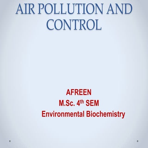 Environmental Biochemistry | PPTX