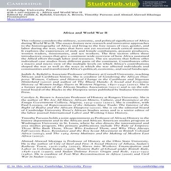 Africa And World War II | PDF