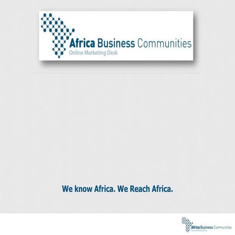 Africa business communities_online_marketing_desk | PDF