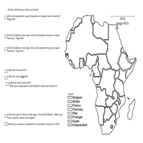 Africa map and reading | PPTX