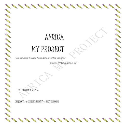 Africa my project | PDF