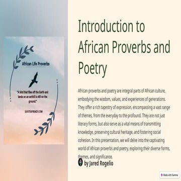 African-Proverbs-and-Poetry-Grade-8.pptx