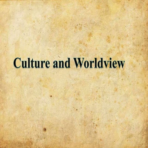 African americanculture&worldview | PPTX