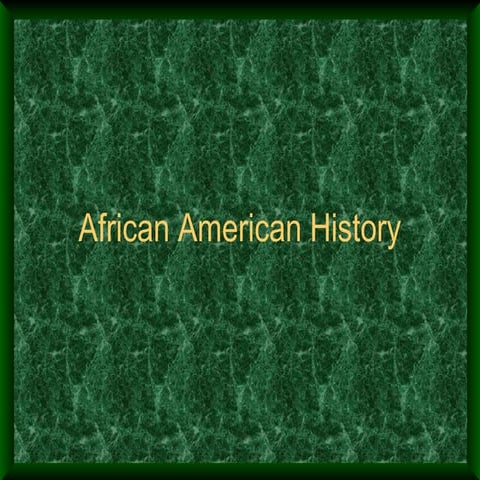 African american history | PPT