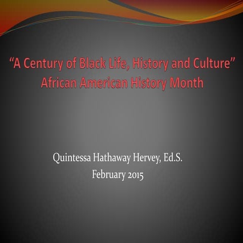 African American History Month Pictorial Presentation | PPTX