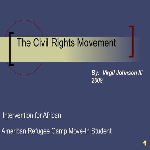 African american refugee student lesson civil rights presentation | PPT