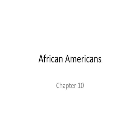 African americans final presentation | PPTX