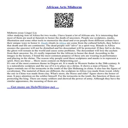 african artAfrican art, is defined as the visual arts of native Africa ...