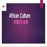 African culture | PPTX