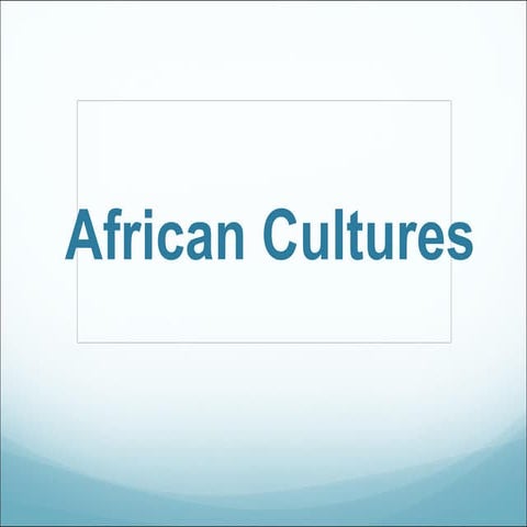 Lesson 1 The Culture of North Africa | PPTX