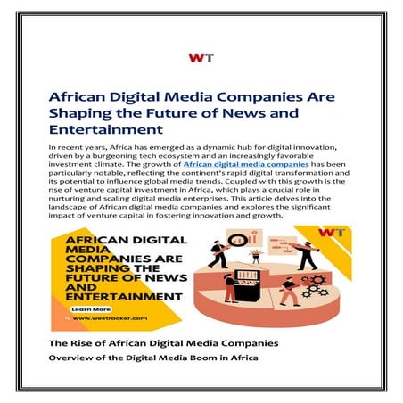 African Digital Media Companies Are Shaping the Future of News and ...