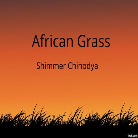 African Grass.pptx A poem of eviction in conviction | PPTX