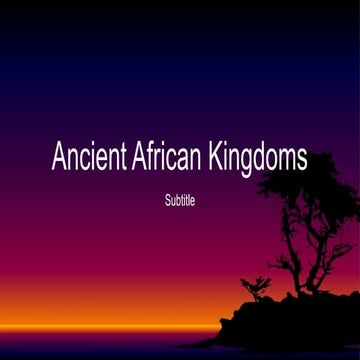 African kingdoms | PPT