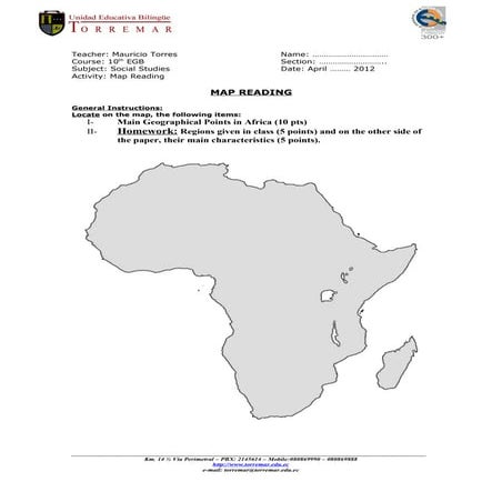 Middle East Geography Worksheet | DOCX