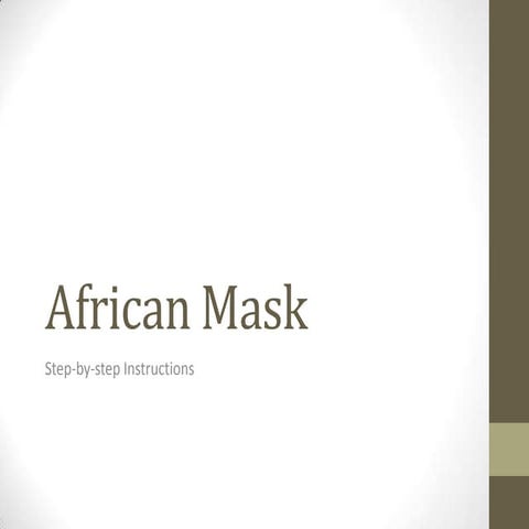 African mask | PPTX